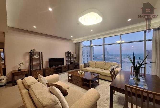 Rent in Seef: Balcony | High Ewa Cap | Sea view | Property Finder