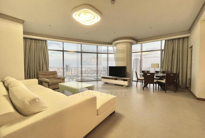 Rent in Seef: BRIGHT SPACIOUS |PANORAMIC SEA VIEWS |HIGH FLOOR | Property Finder